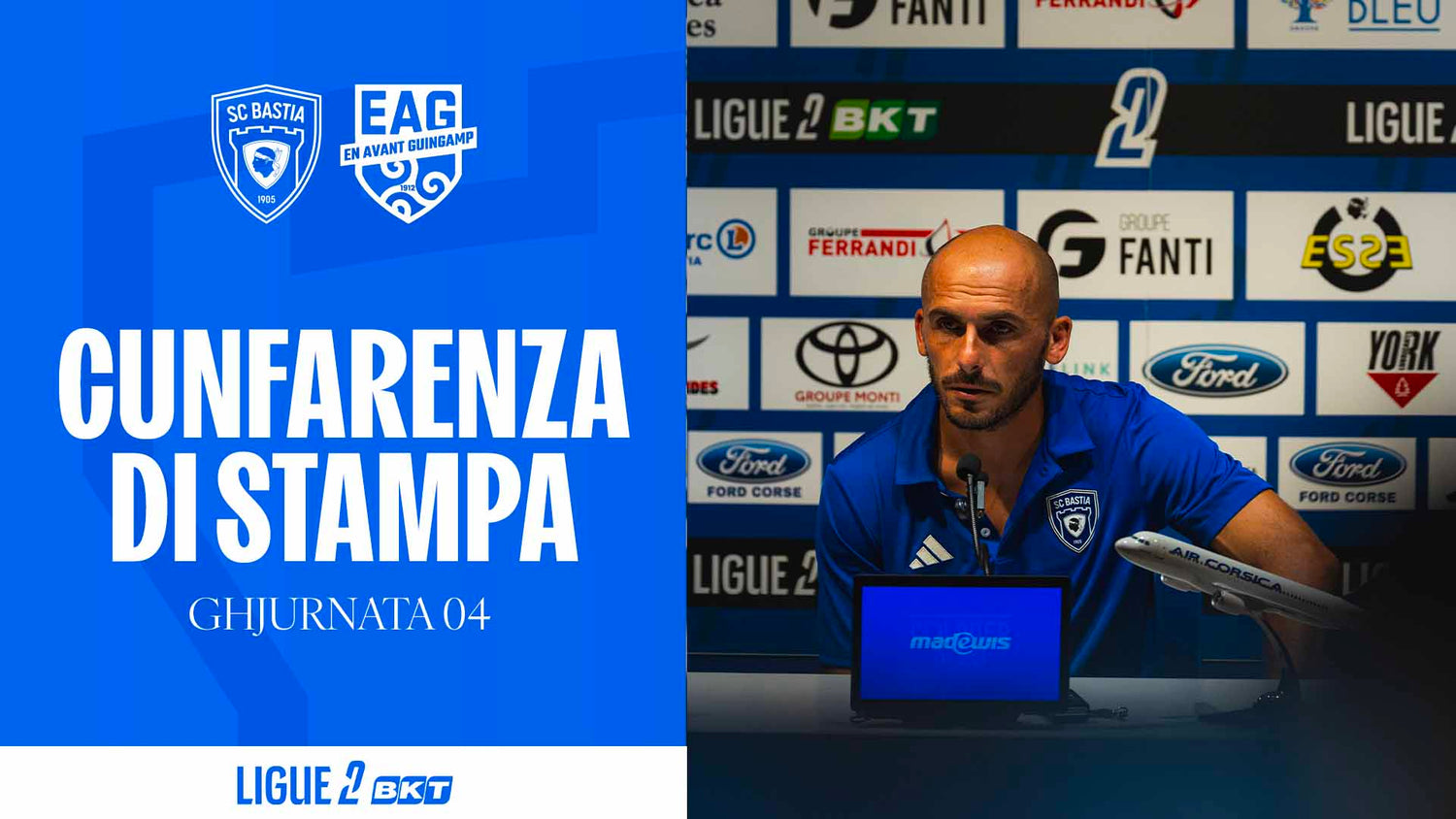 SC Bastia - EA Guingamp : A Cunfarenza di stampa di Christophe Vincent